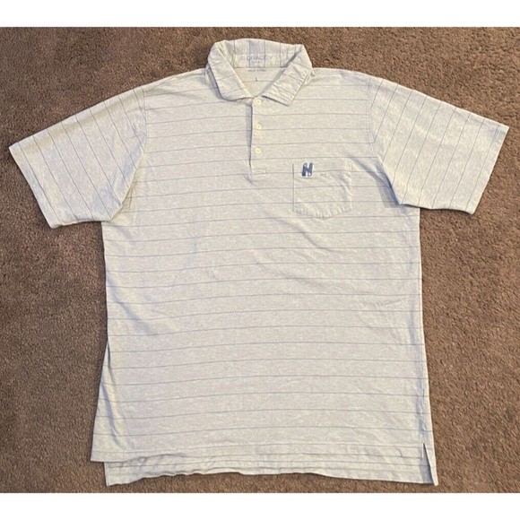 B.Draddy | Shirts | Mens B Draddy Sean Polo Batik Heather Blue Pocket ...